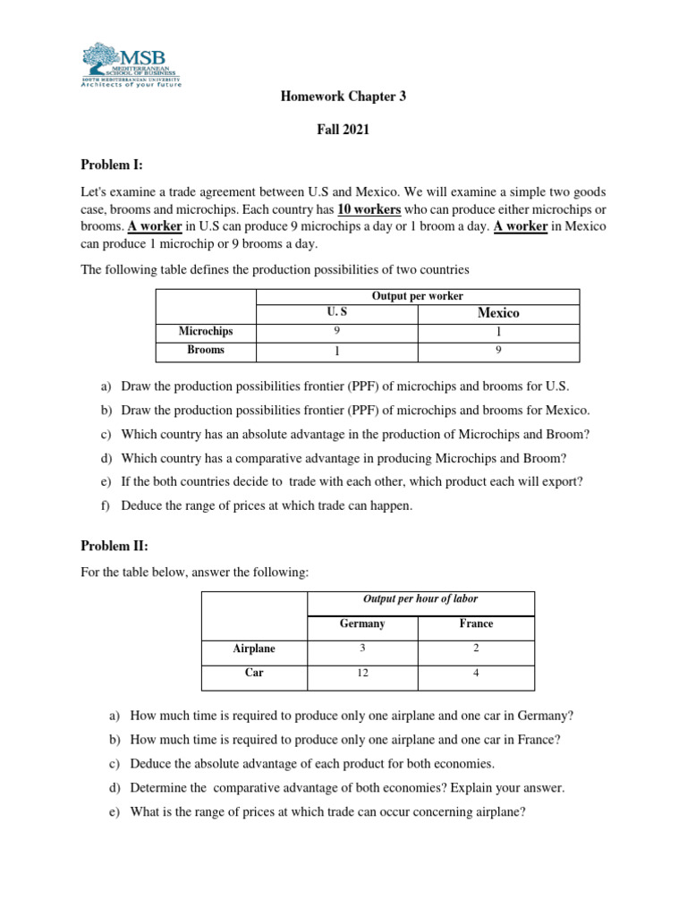 Ch3 - Homework | PDF