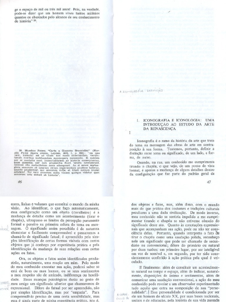 PANOFSKY Erwin - Iconografia e Iconologia | PDF