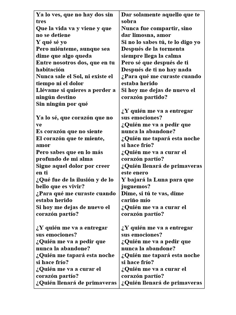 Corazon Partio | PDF