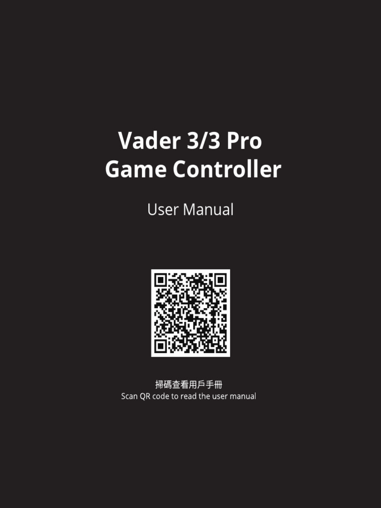 Vader 3 Game Controller User Manual | PDF
