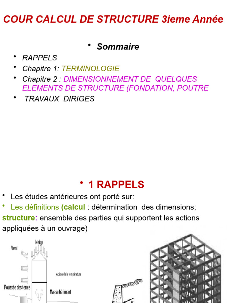Calcul de Structure Chap 4 Archi 3% | PDF | Béton | Béton armé
