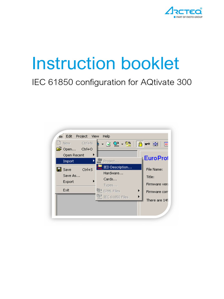 IEC 61850 Setup Guide for AQtivate 300 | PDF | World Wide Web | Internet & Web
