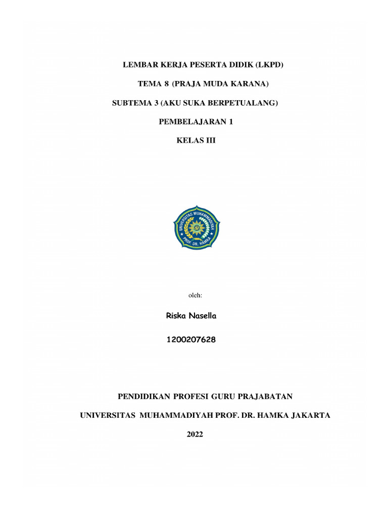 LKPD Set 1 - Riska Nasella, S. Pd. - Unduh Buku - 1-16 Halaman - FlipHTML5 | PDF