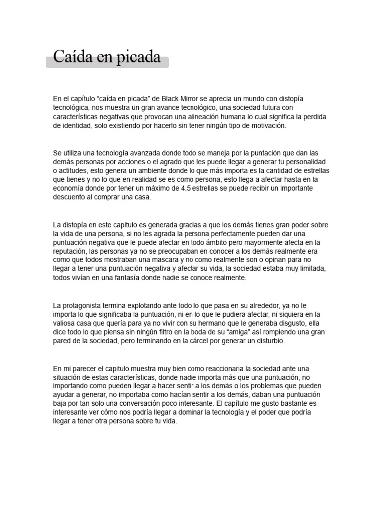 Caída en picada | PDF