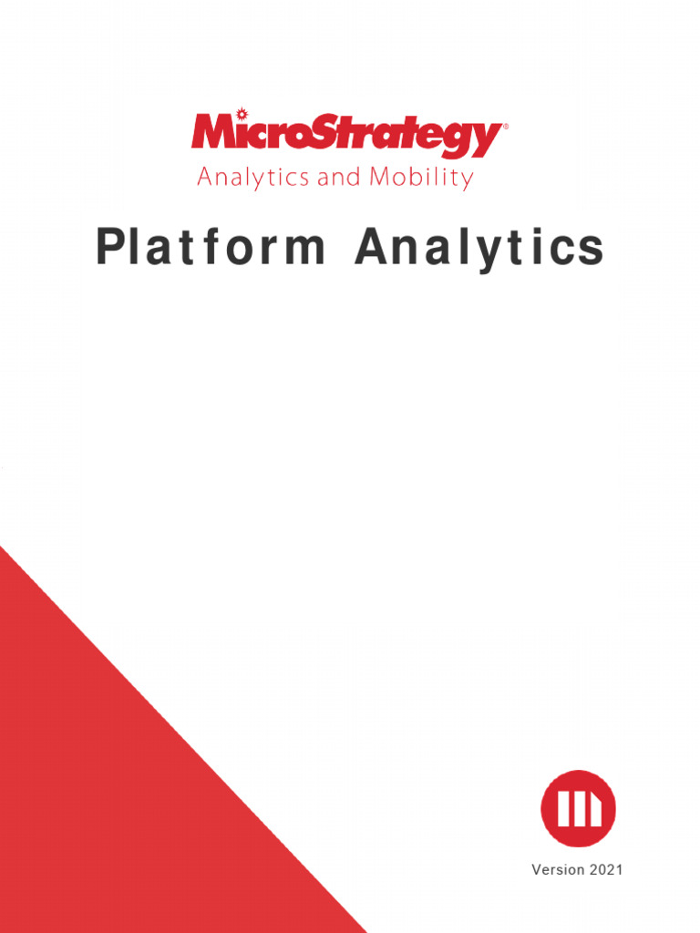 Platform Analytics Guide | PDF | Analytics | Telemetry Platform Analytics Guide | PDF | Analytics | Telemetry