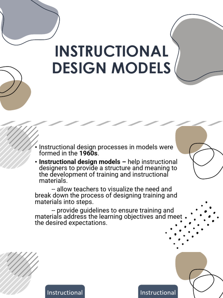 Instructional Design Models | PDF