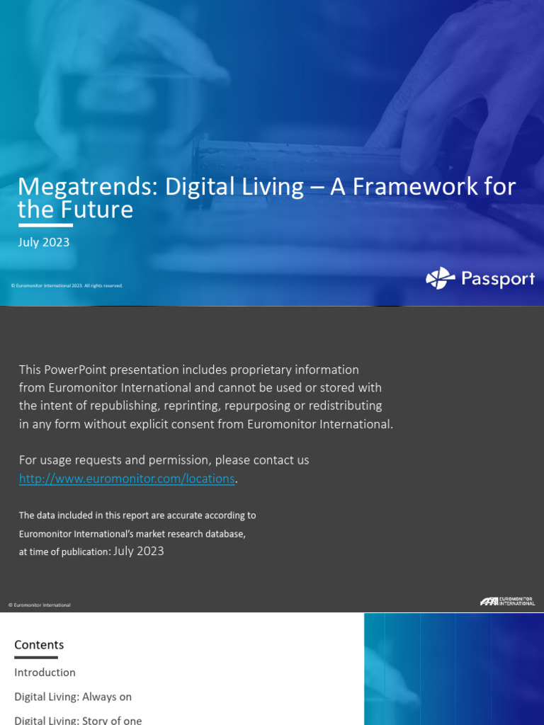 Megatrends Digital Living A Framework For The Future | Download Free ...