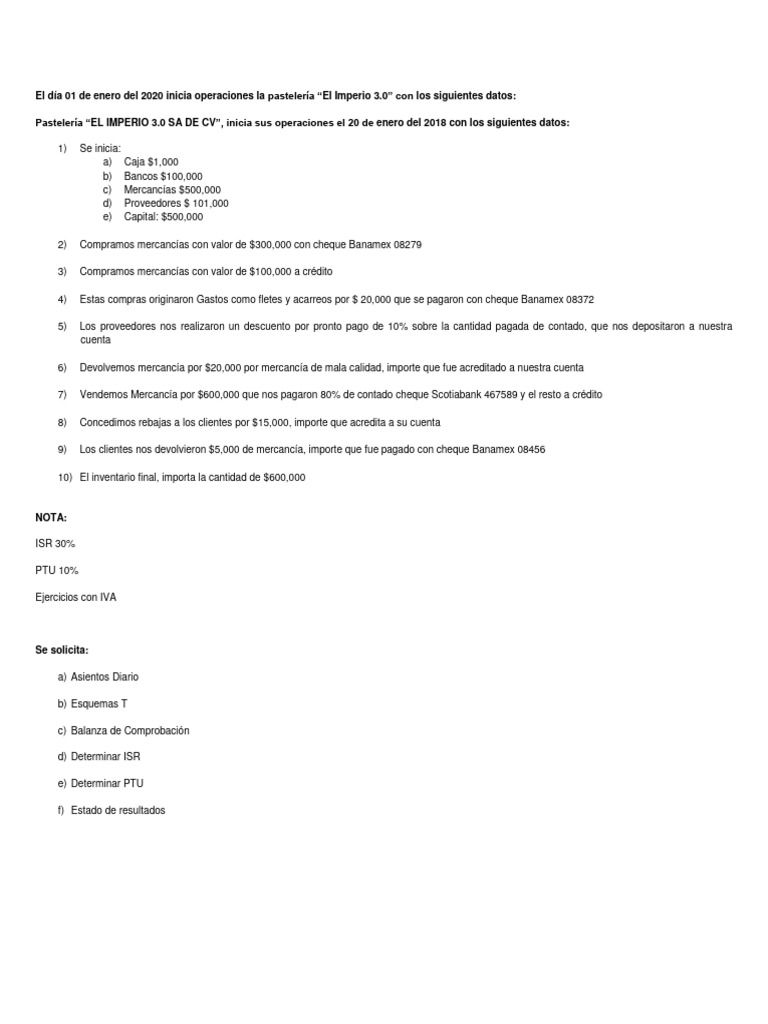 6 Ejerc Proc Analitico | PDF