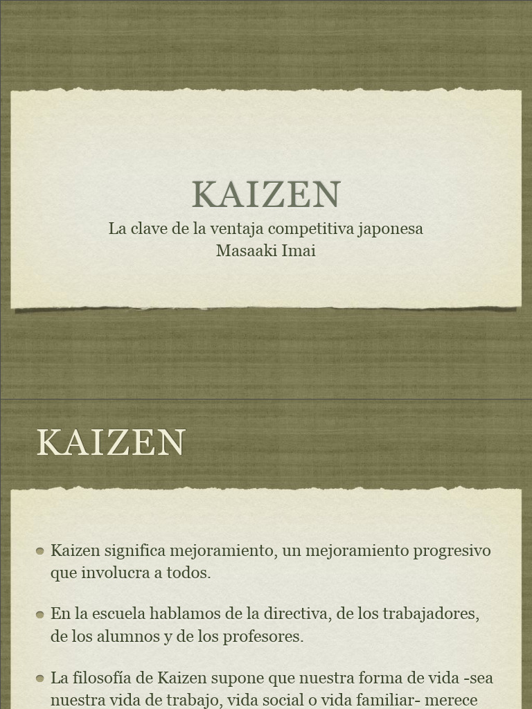 Kaizen 4 | PDF | Calidad (comercial) | Business