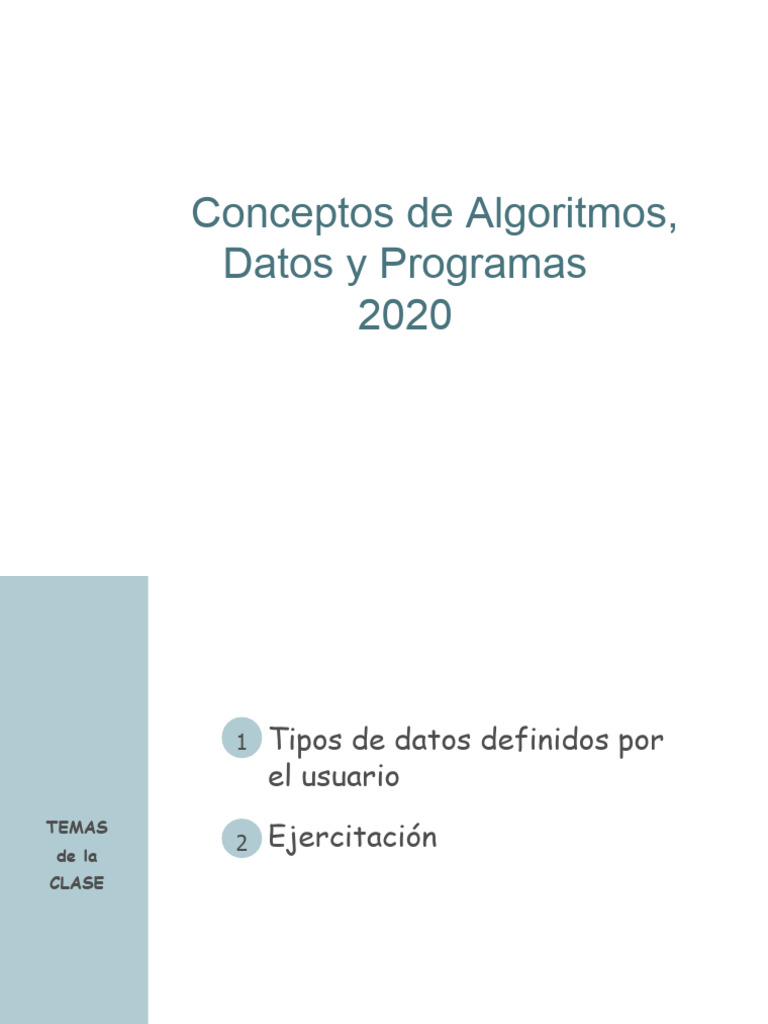 2 - Tipos de Datos Definidos Por El Usuario-Ideas | PDF | Lenguaje de ... 2 - Tipos de Datos Definidos Por El Usuario-Ideas | PDF | Lenguaje de ...