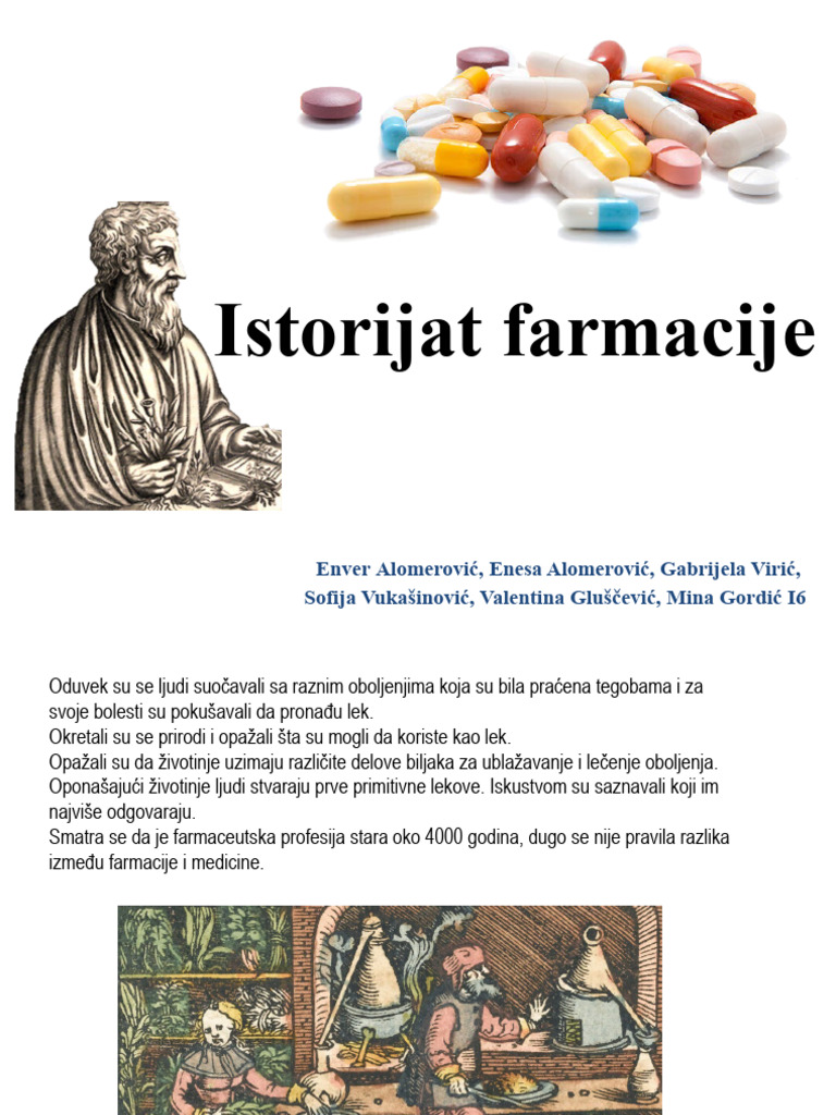 Istorijat Farmacije I6 | PDF