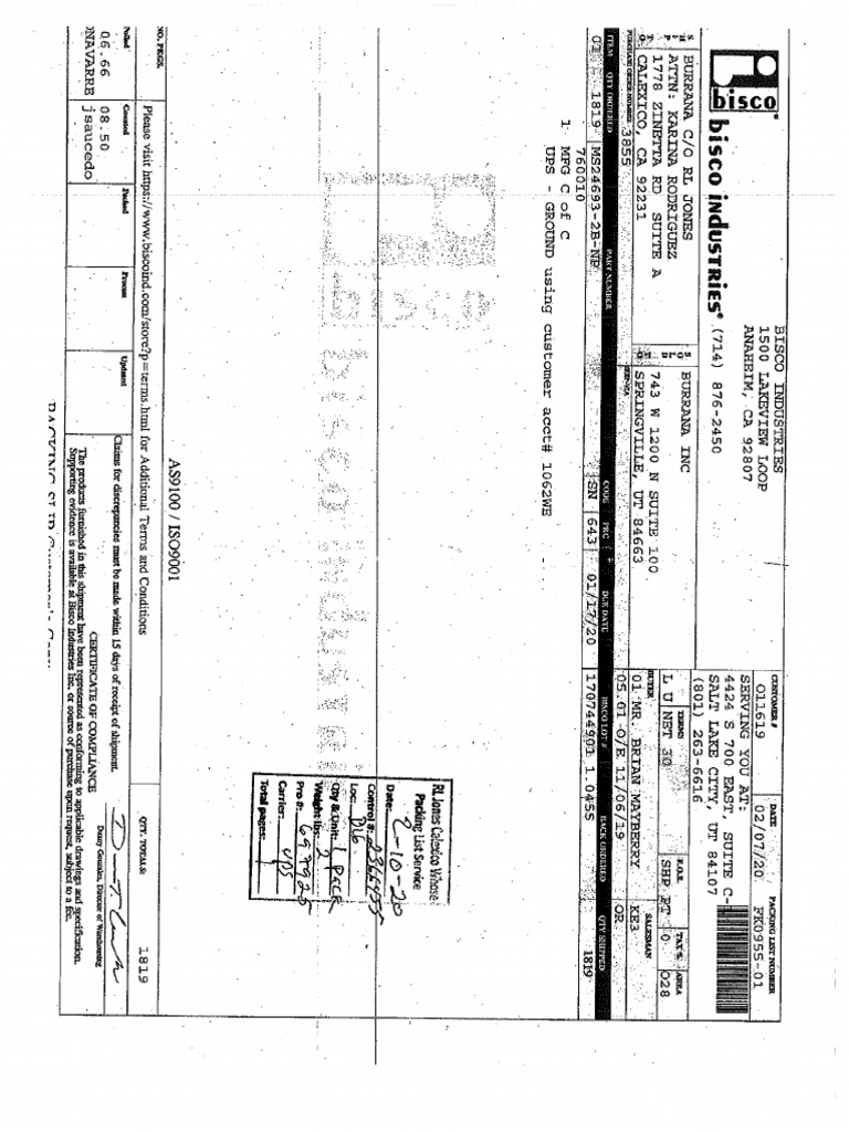 Supplier Documents North East Fasteners | PDF