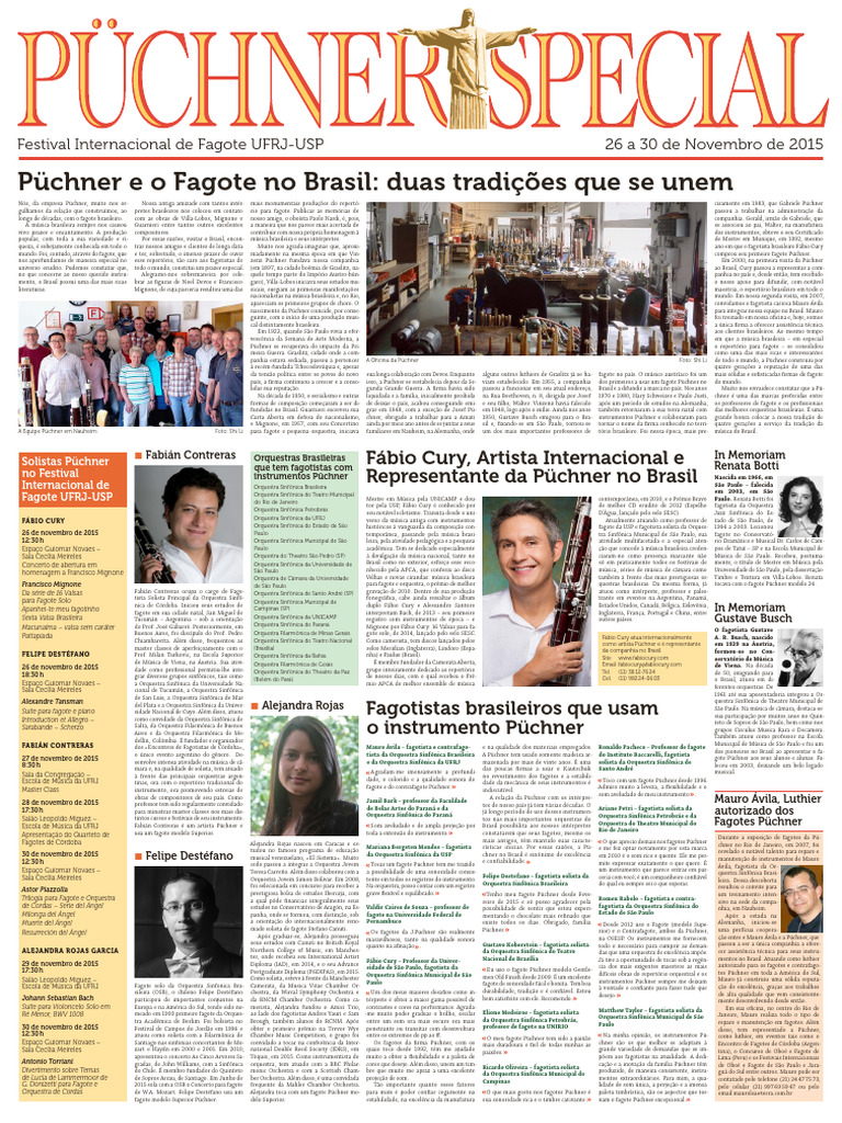 Puchner Rio Special | PDF | Fagote | Orquestras