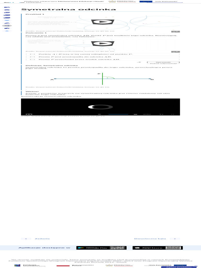 Symetralna Odcinka - Zintegrowana Platforma Eduka | PDF Symetralna Odcinka - Zintegrowana Platforma Eduka | PDF