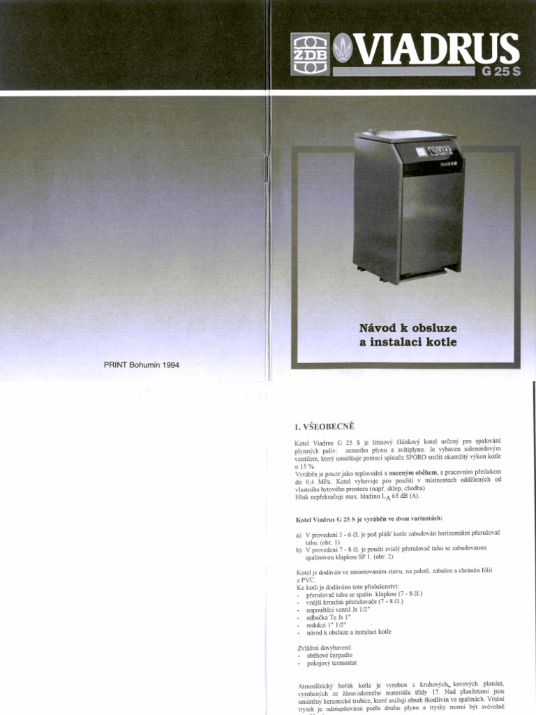 Viadrus Manual - g25-s | PDF