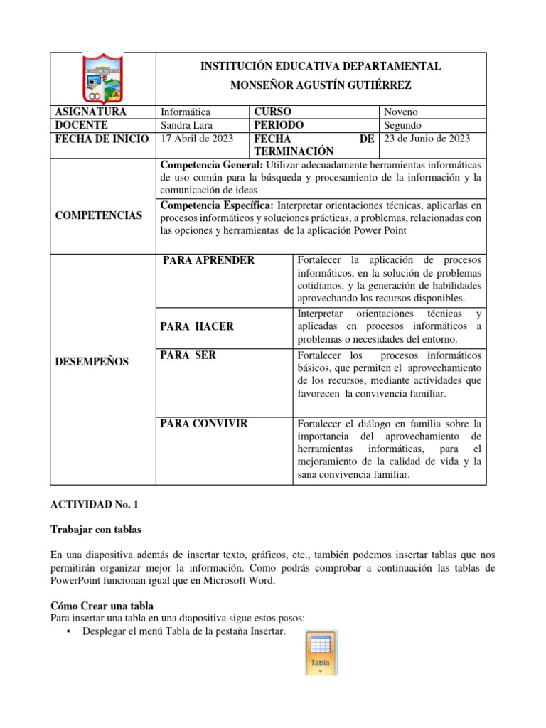 Guía de Informática Grado 9 2p 2023 | PDF