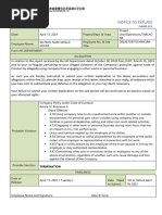 Reply To NTE | PDF | Law