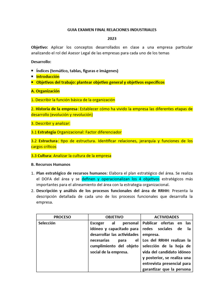 Guia Examen Final Relaciones Industriales Pdf