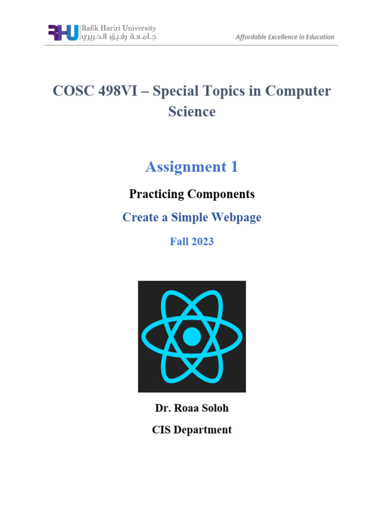 03 Assignment 1 | PDF | Software Engineering | Computing