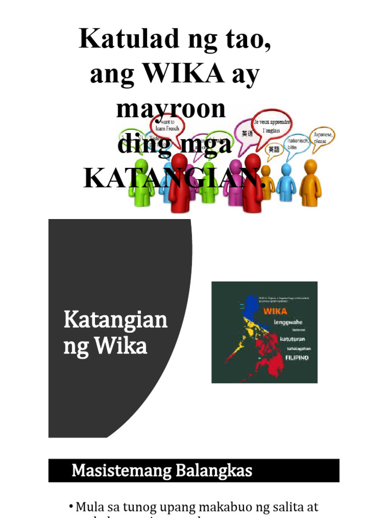Aralin 1b Komunikasyon Katangian NG Wika | PDF Aralin 1b Komunikasyon Katangian NG Wika | PDF