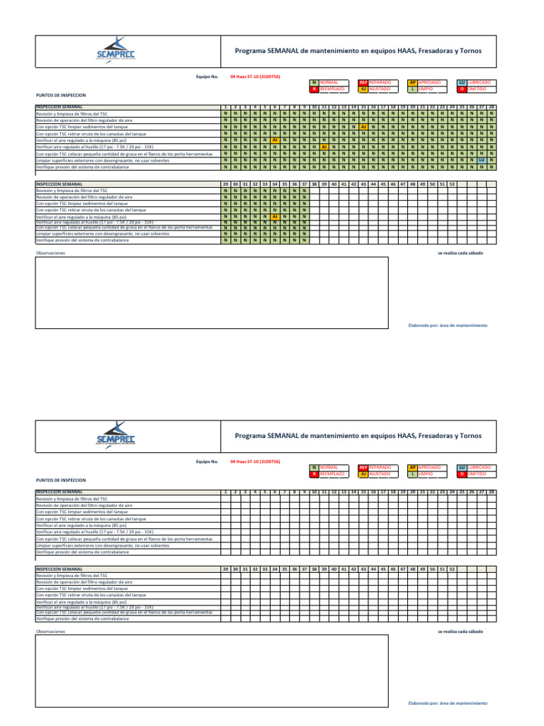 Programa Mantenimiento 04 Haas ST-10 (3109756) | PDF