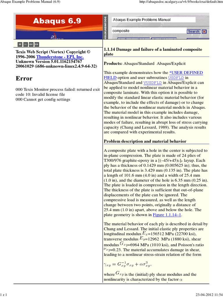 Abaqus Example Problems Manual - 6 | PDF