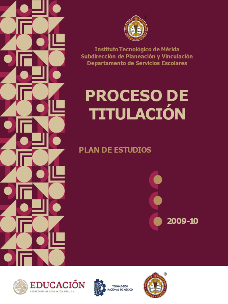 Guia Del Proceso de Titulacion Integral 2009 10 | PDF | Plan de estudios
