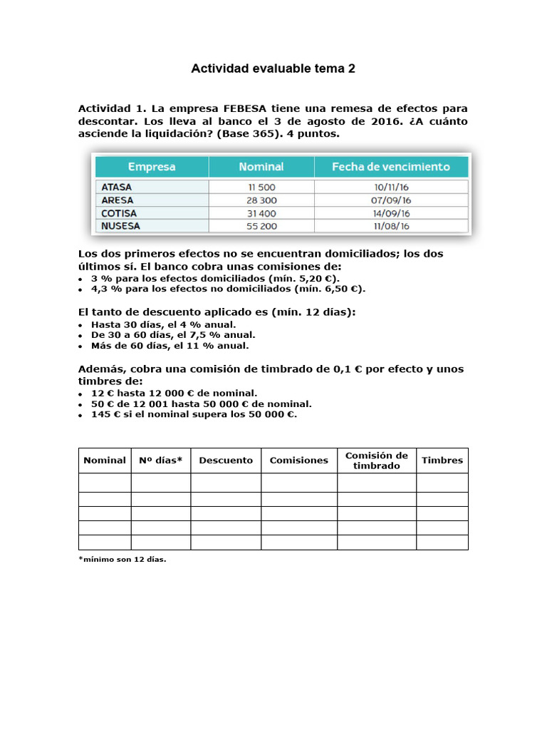 Actividad Evaluable Tema 3 | PDF