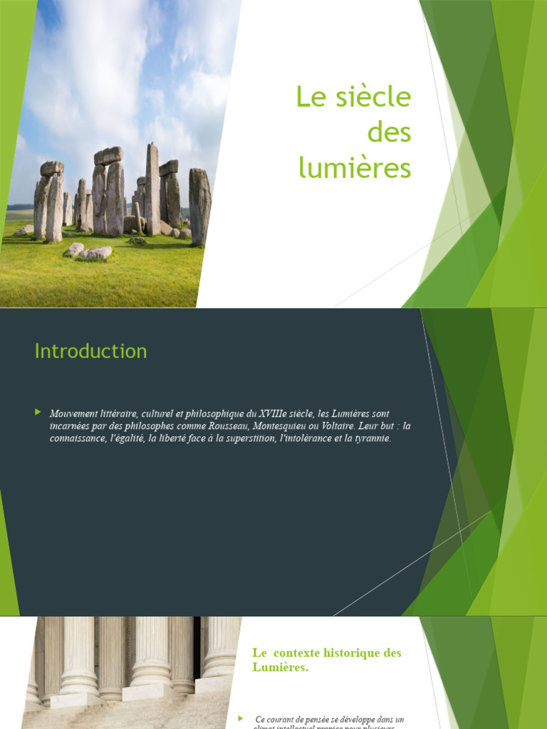 Le Siècle des Lumières : Philosophie et Contexte | PDF | Siècle des ...
