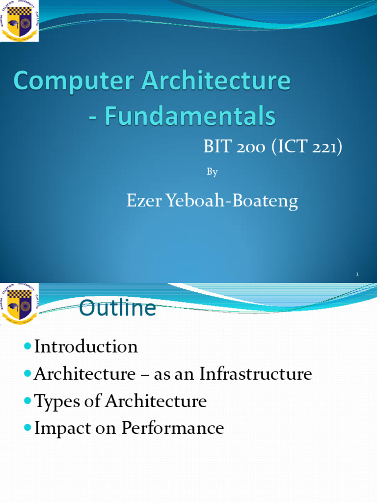 Computer Architecture - BIT 200 ICT 221 - Aug - Dec 2013 | PDF | Central Processing Unit ...