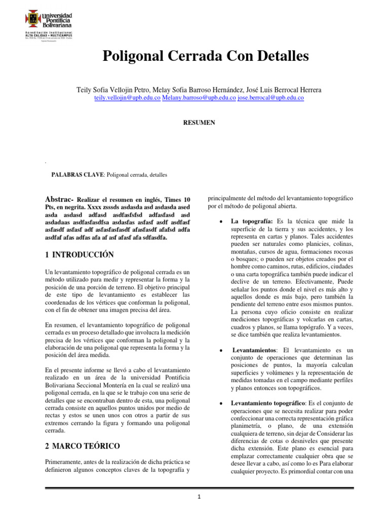 Poligonal Ccon Detalles | PDF