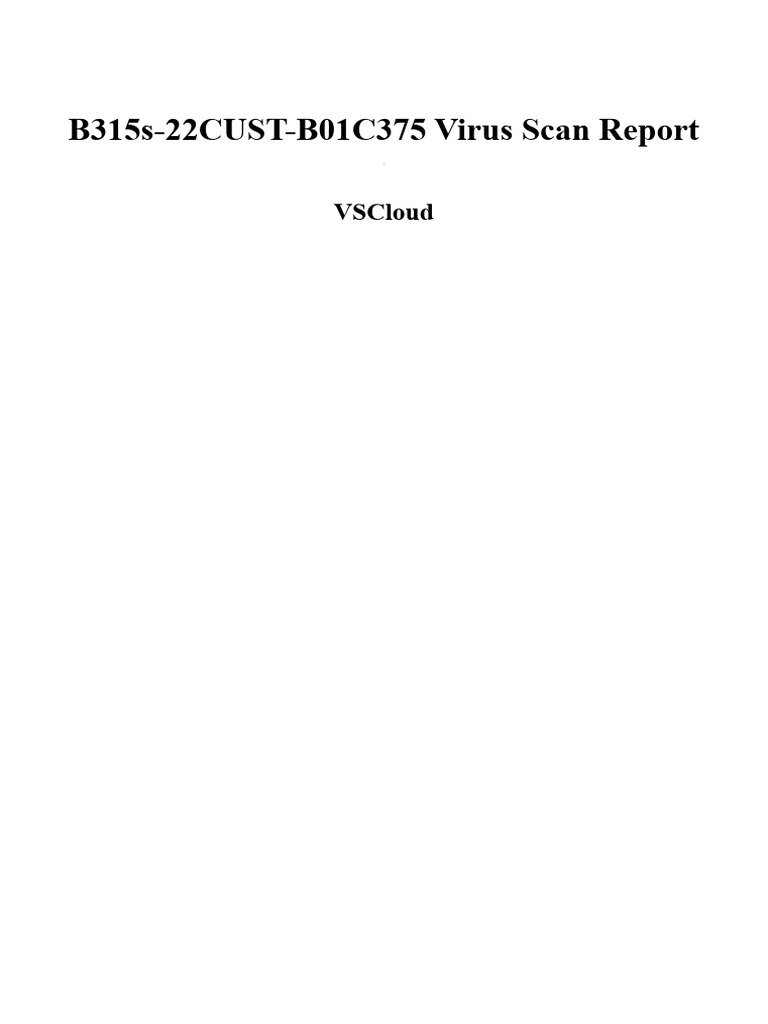 B315s-22CUST-B01C375 Virus Scan Report 20151012 | PDF | Computer Virus ...