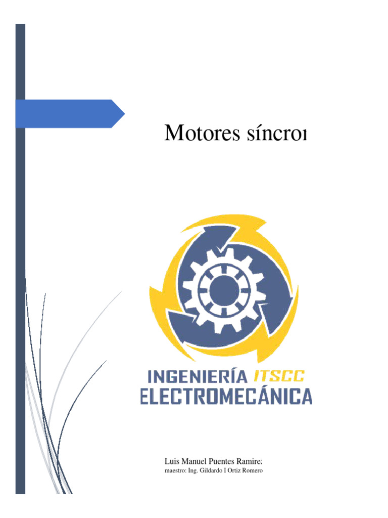 Motores Síncronos y Su Funcionamiento | PDF | Motor eléctrico | Ingenieria Eléctrica