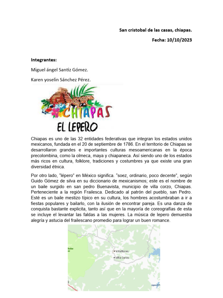 El Baile Lepero de Chiapas: Tradición y Significado | PDF | Bailes ...