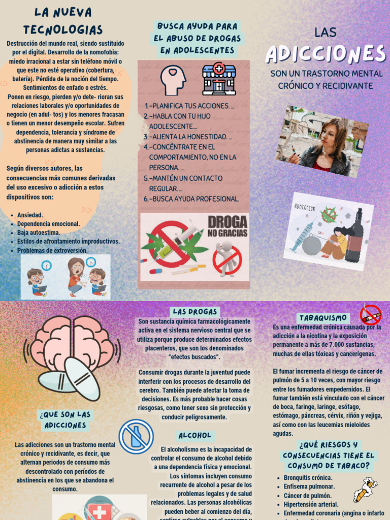 Triptico de Adicciones | PDF