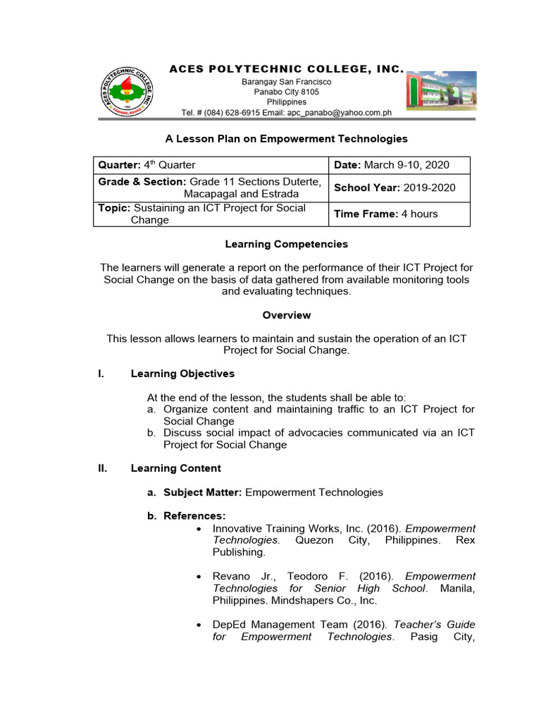 12-Sustaining An ICT Project For Social Change | PDF | Educational ...