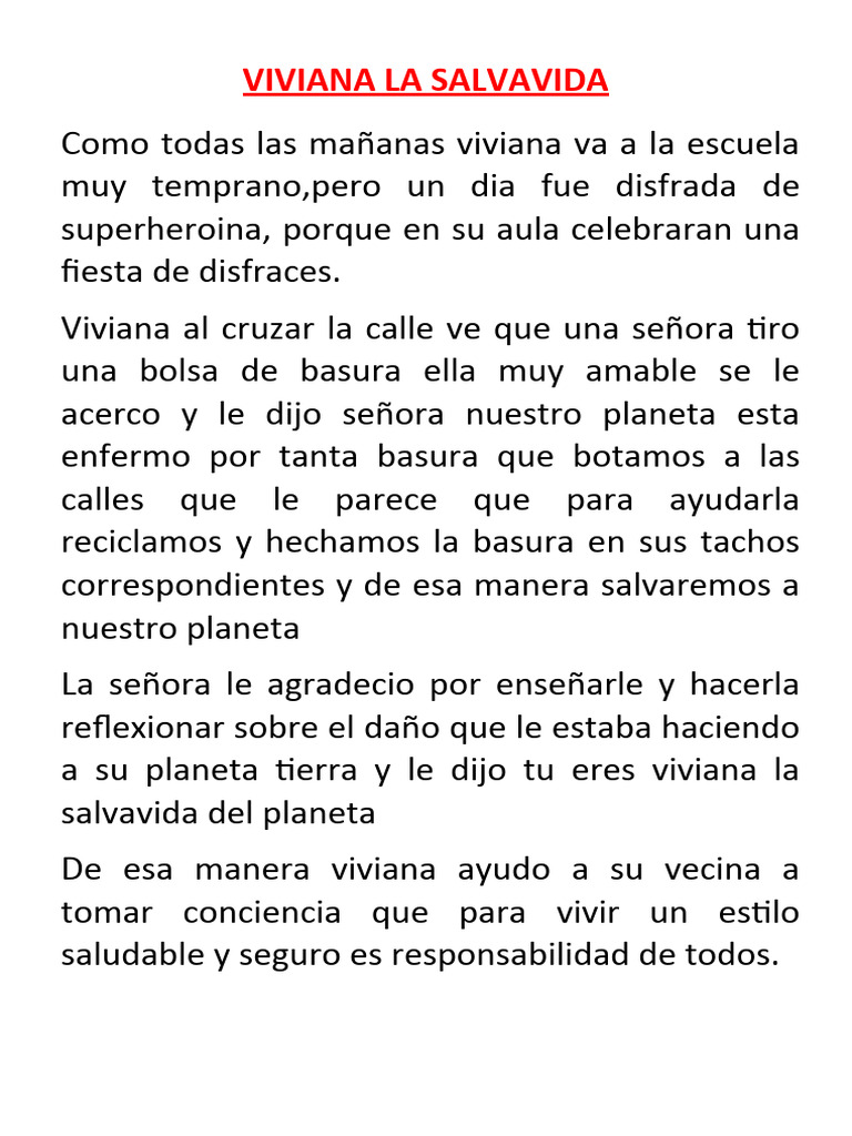 Ficha Leemos Viviana La Salvavida | PDF