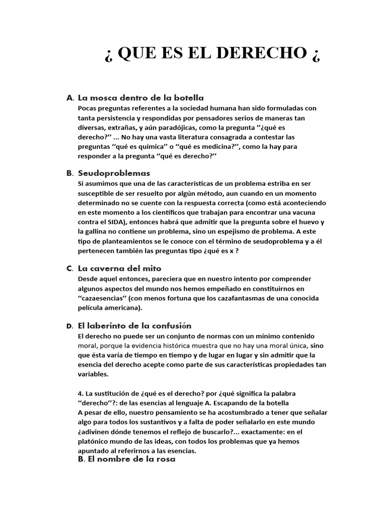 Que Es El Derecho | PDF