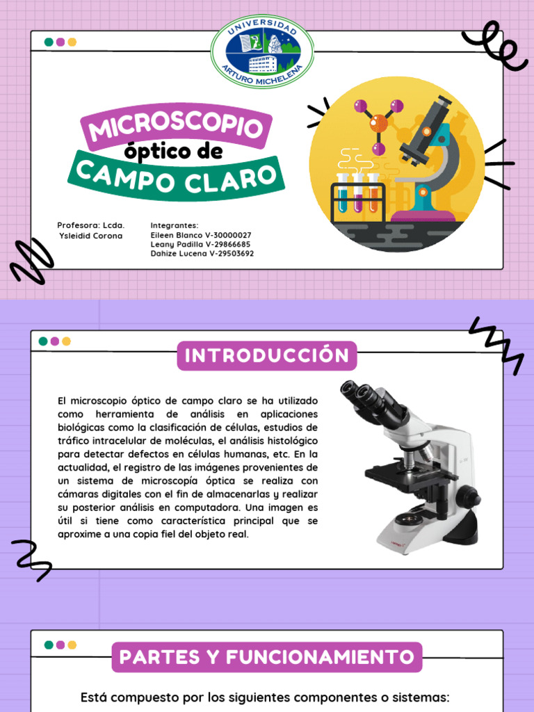Microscopio Óptico de Campo Claro | PDF