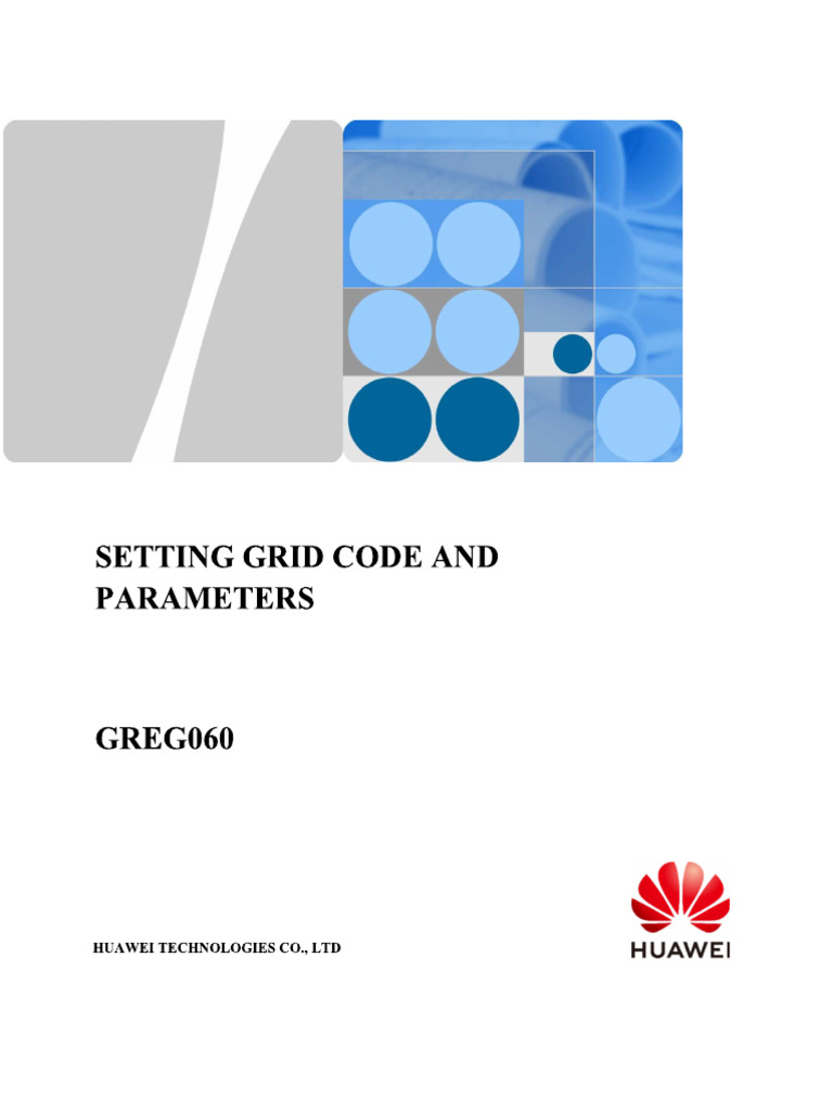 Setting Grid Code and Parameters Greg060 | PDF