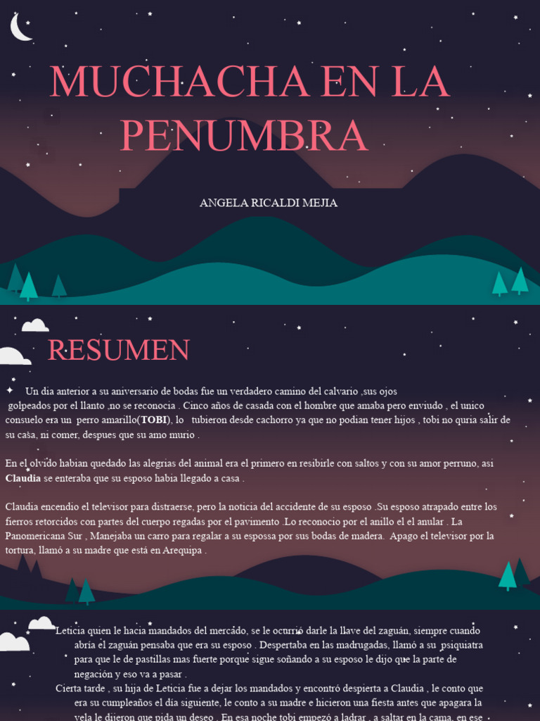 Muchacha en La Penumbra | PDF