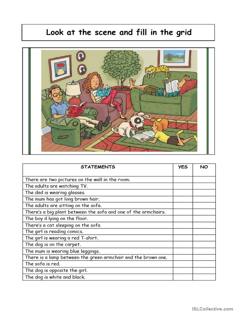 Describe The Scene - Basic Vocabulary | PDF