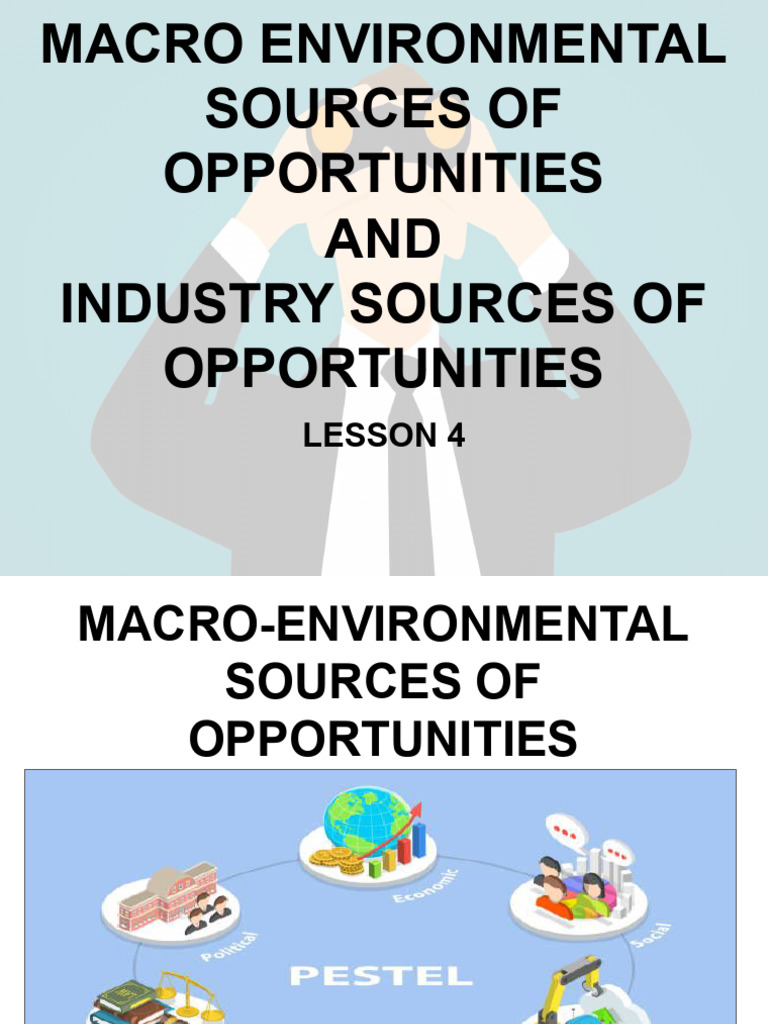 Lesson 4 - Macro Environmental Sources of Opportunities and Industry ...