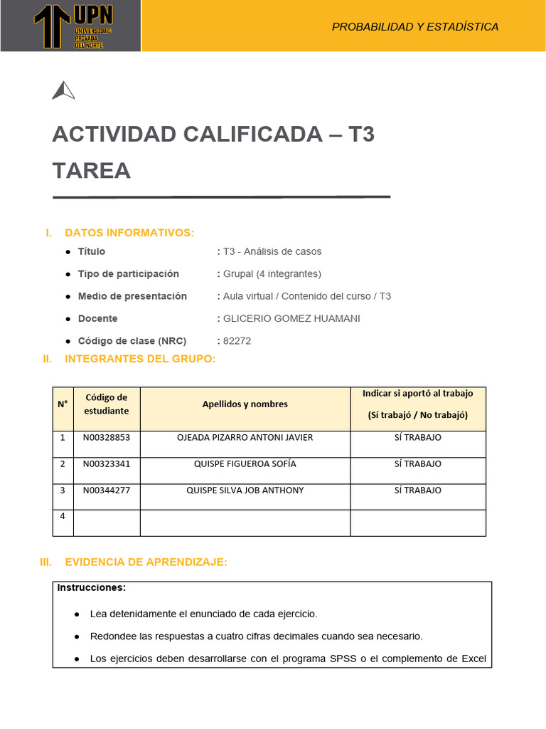 Stat 1203 T3 | PDF