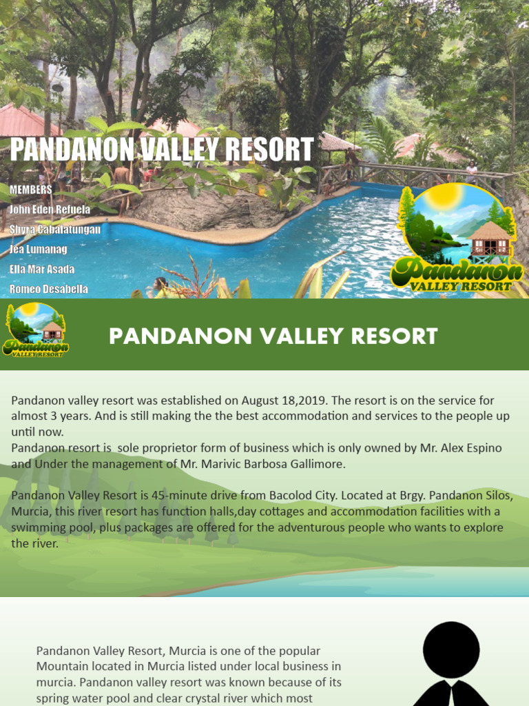 Pandanon Valley Resort | PDF | Marketing | Business Economics
