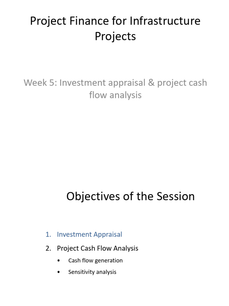 PF 2018 - 2019 Lecture 5 - Investment Appraisal & Project Cash Flow Analysis | Download Free PDF ...