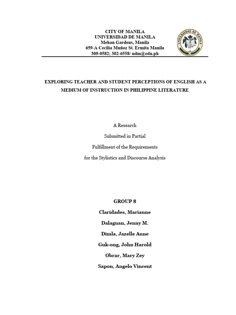 Thesis Revised 2 | PDF | Teachers | Multilingualism