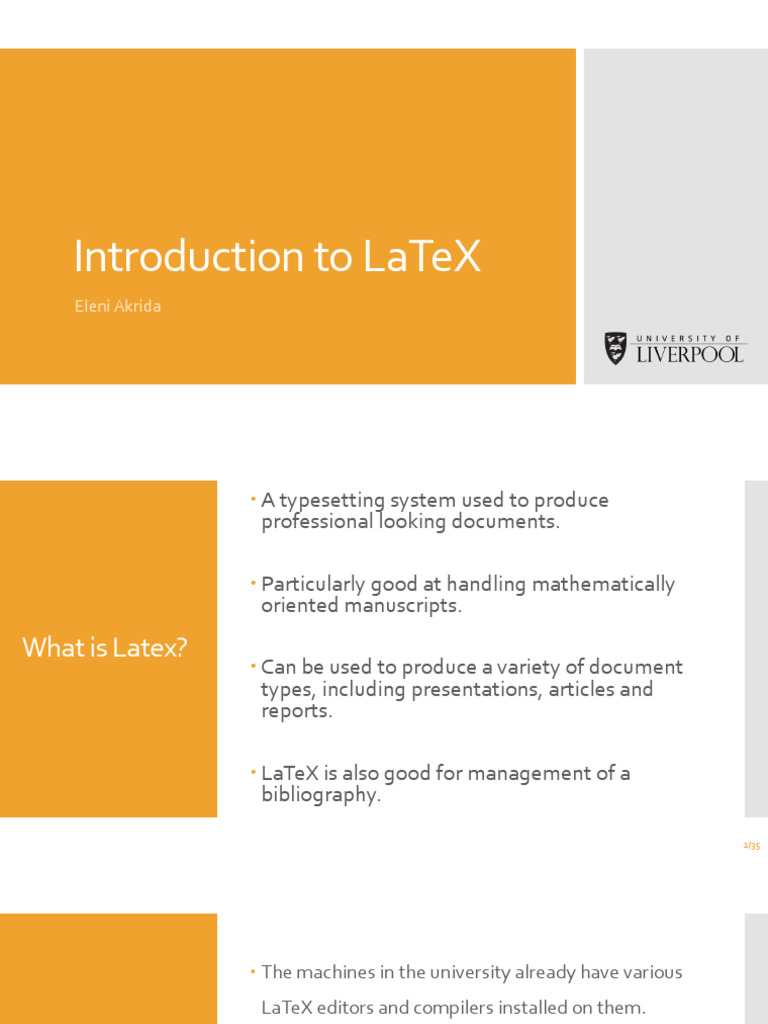 LaTeX: A Comprehensive Introduction | PDF