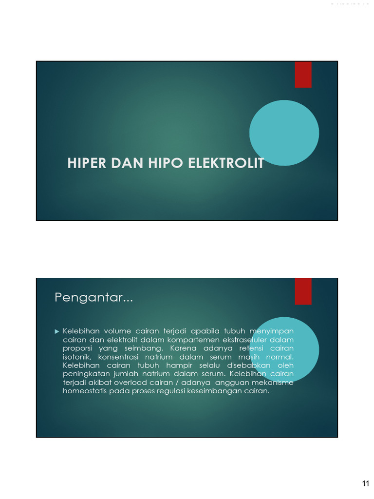 Hipo Dan Hiperelektrolit-1 | PDF