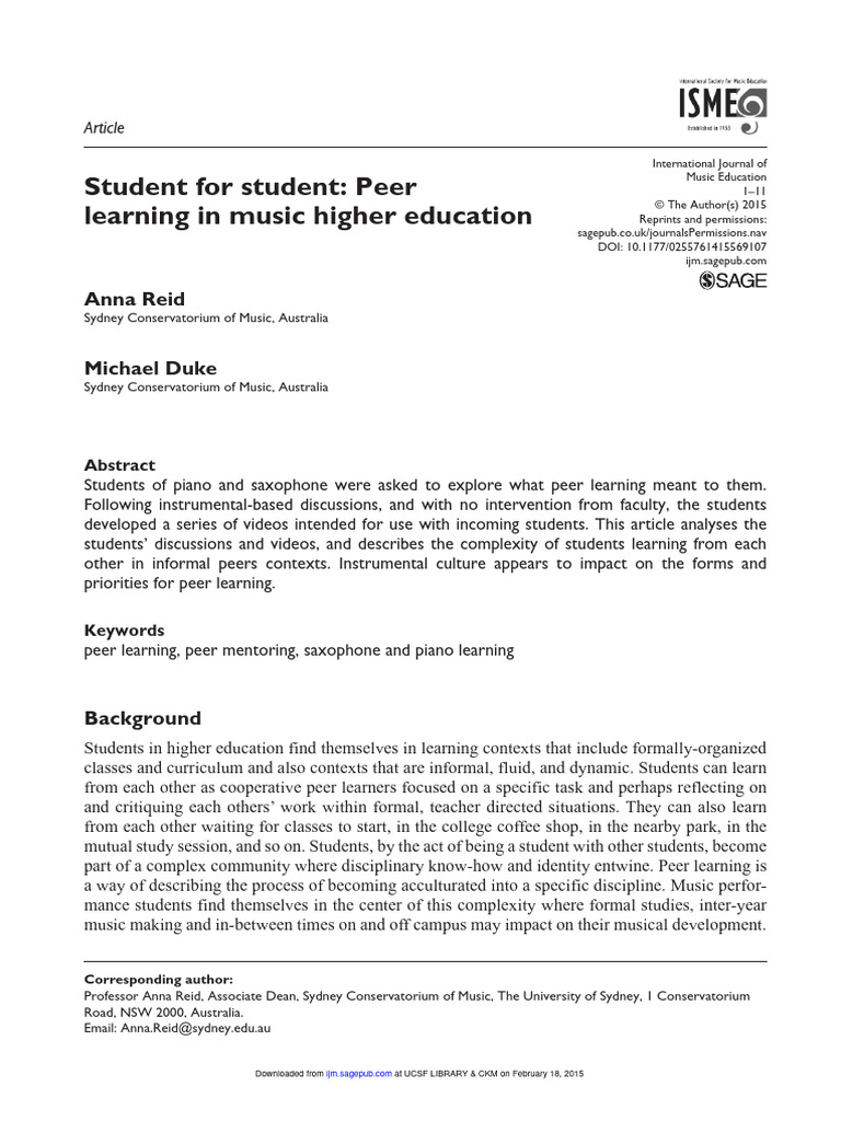 Reid 2015 | PDF | Learning | Cognitive Psychology